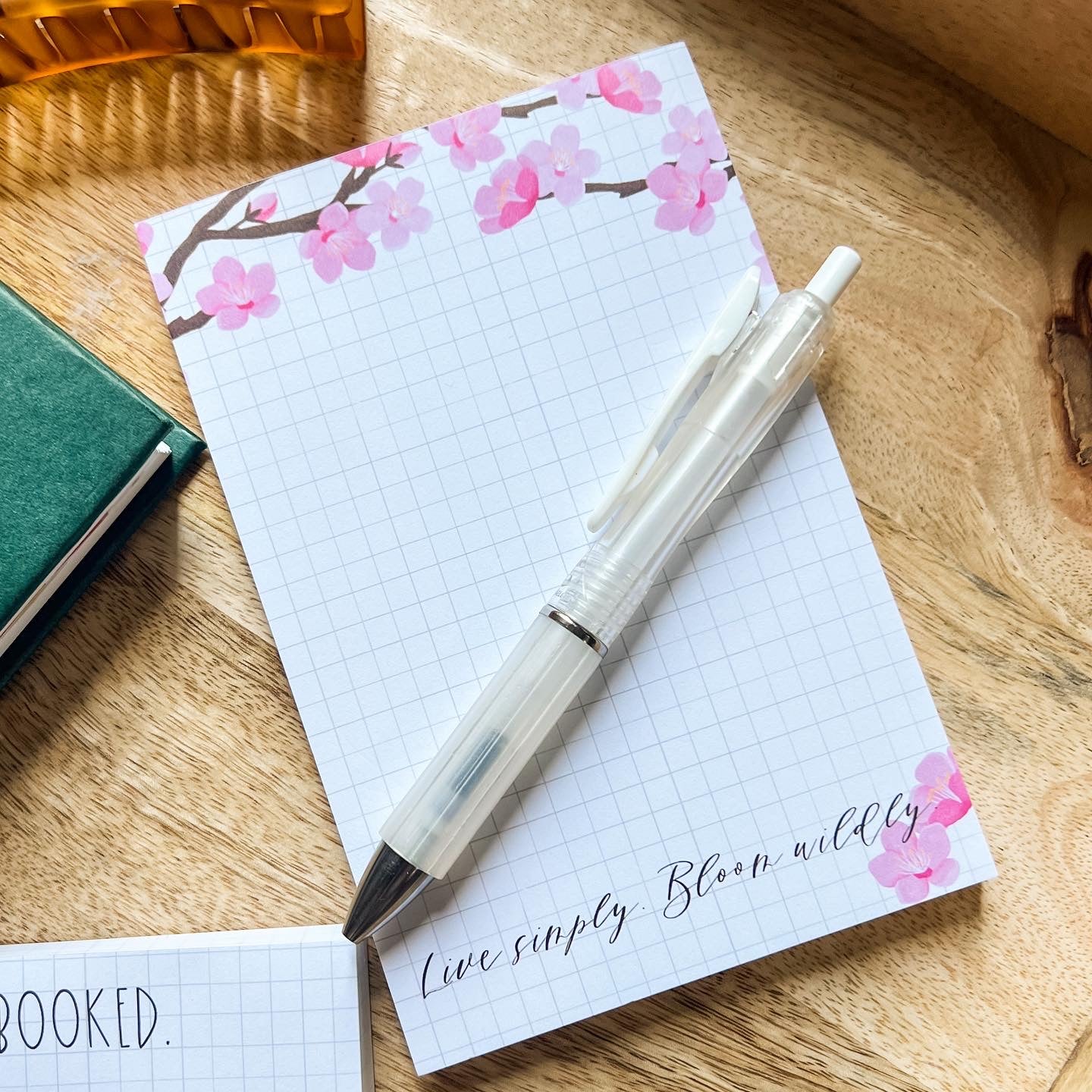 Cherry Blossom Notepad – according to ali
