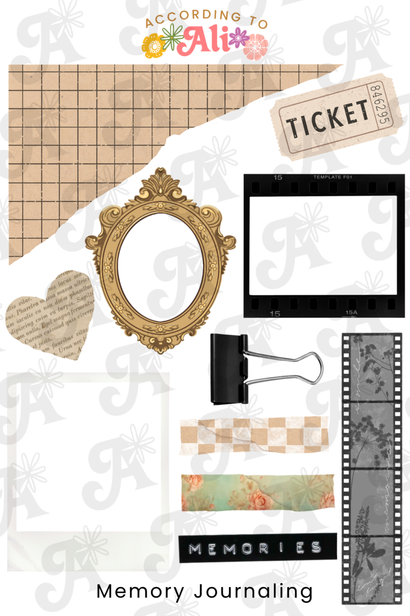 Memory Journaling Sticker Sheet – according to ali