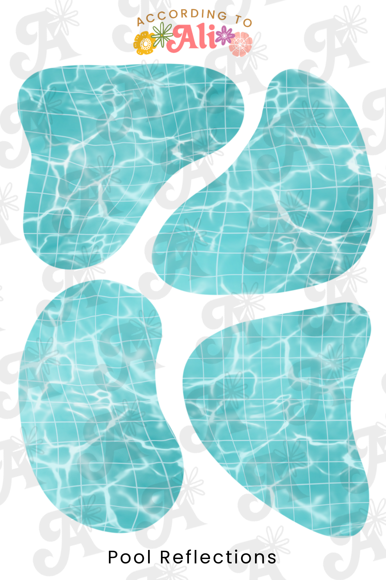 Pool Reflections Sticker Sheet – according to ali
