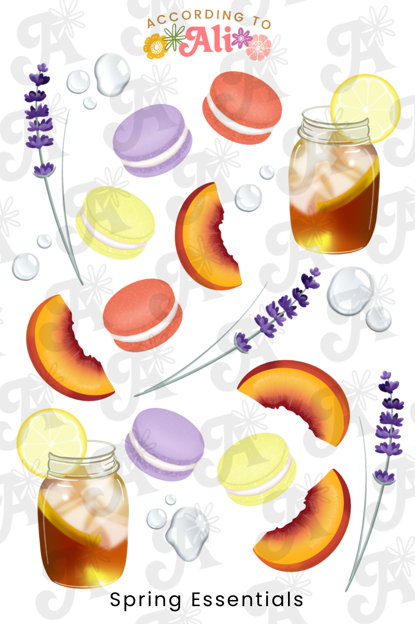 Spring Essentials Sticker Sheet – according to ali