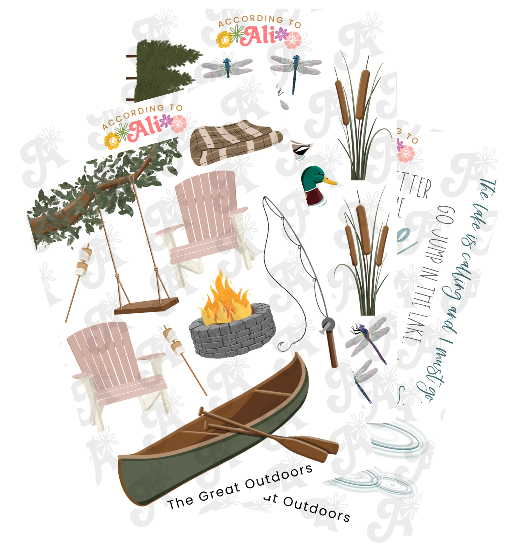 The Great Outdoors Sticker Sheet Set – according to ali