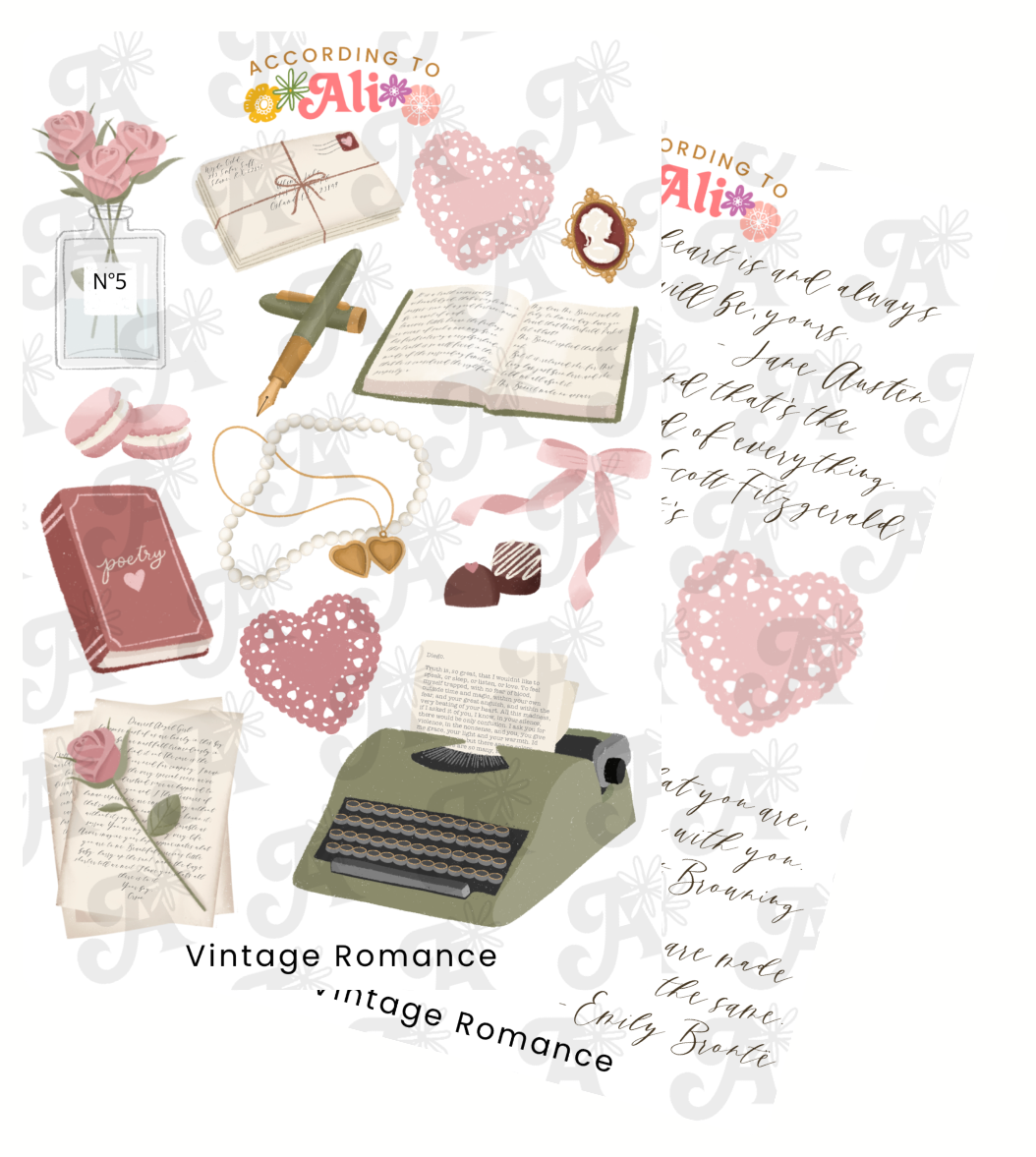 Vintage Romance Sticker Sheet Set – according to ali