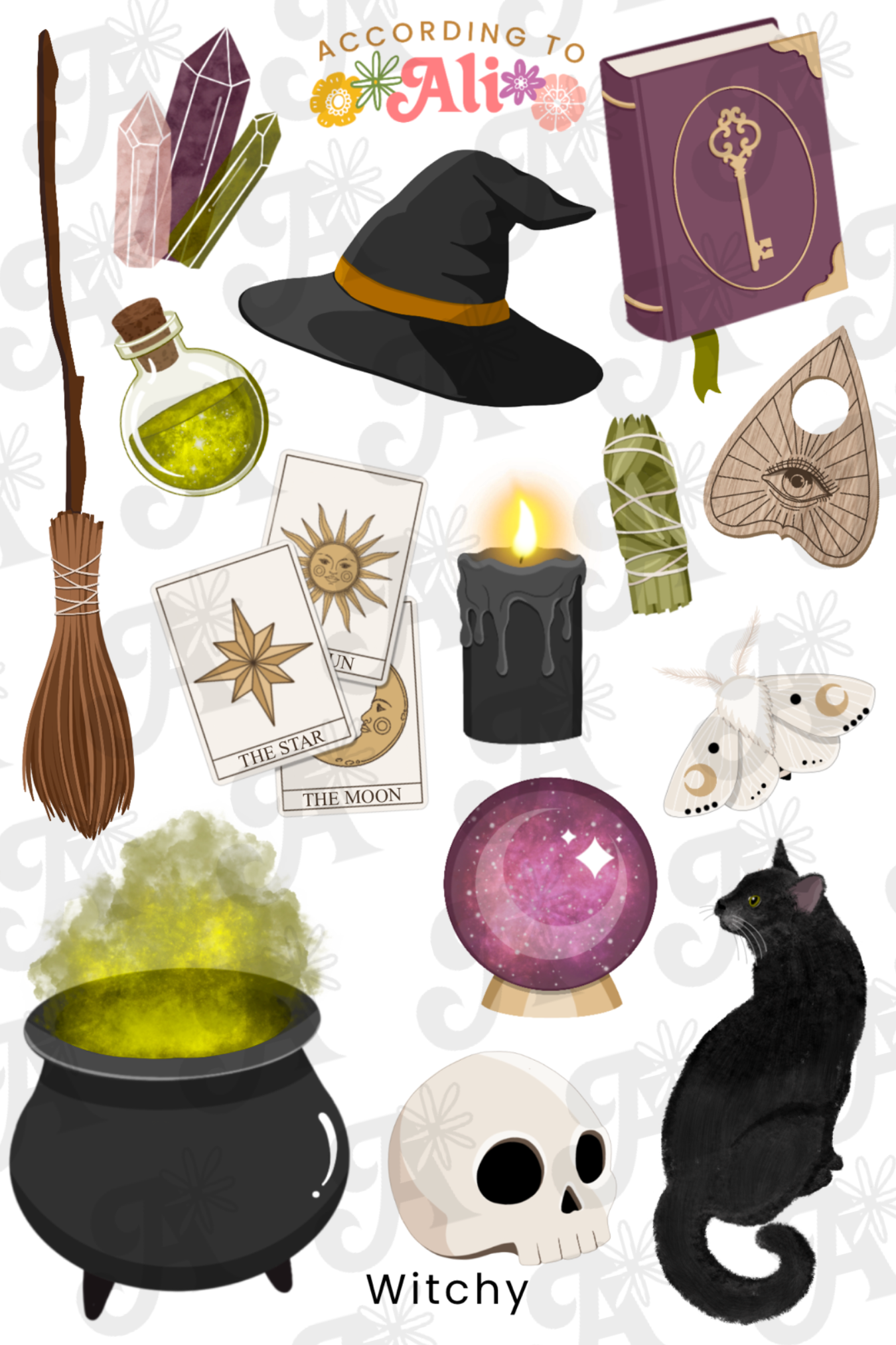 Witchy Sticker Sheet – according to ali